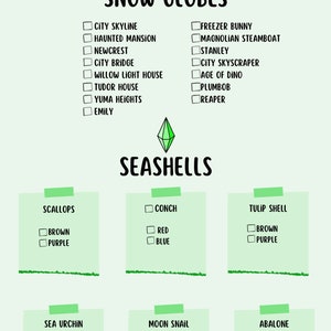 Sims 4 100% Completion Checklist - Etsy