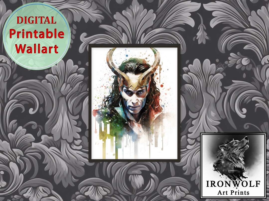 Loki Xmen X-men Avengers Marvel MCU Iridescent Printable Wall Art Decor ...