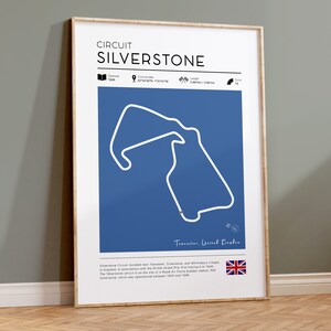 Formula 1 Wall Art, Silverstone F1 Circuit Printable, F1 Poster Decor ...