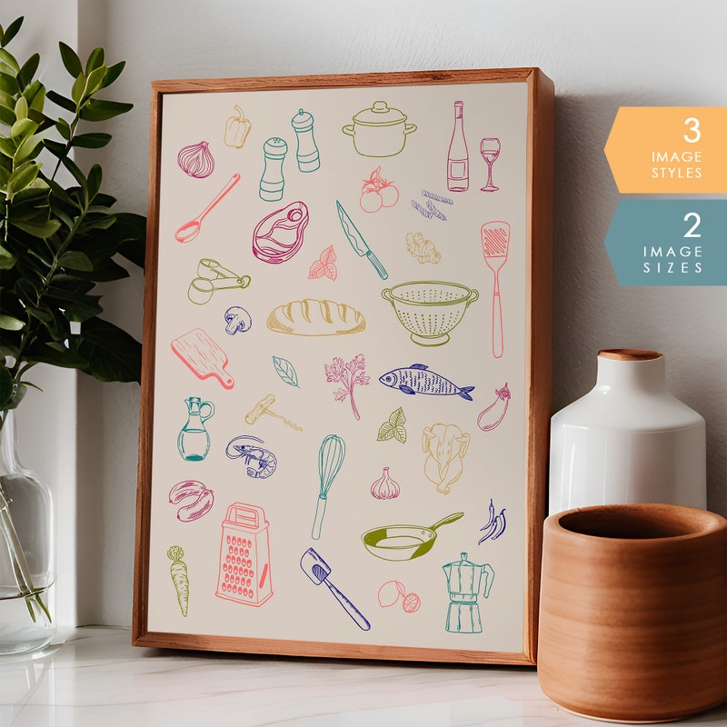 Prints for Kitchen - Etsy