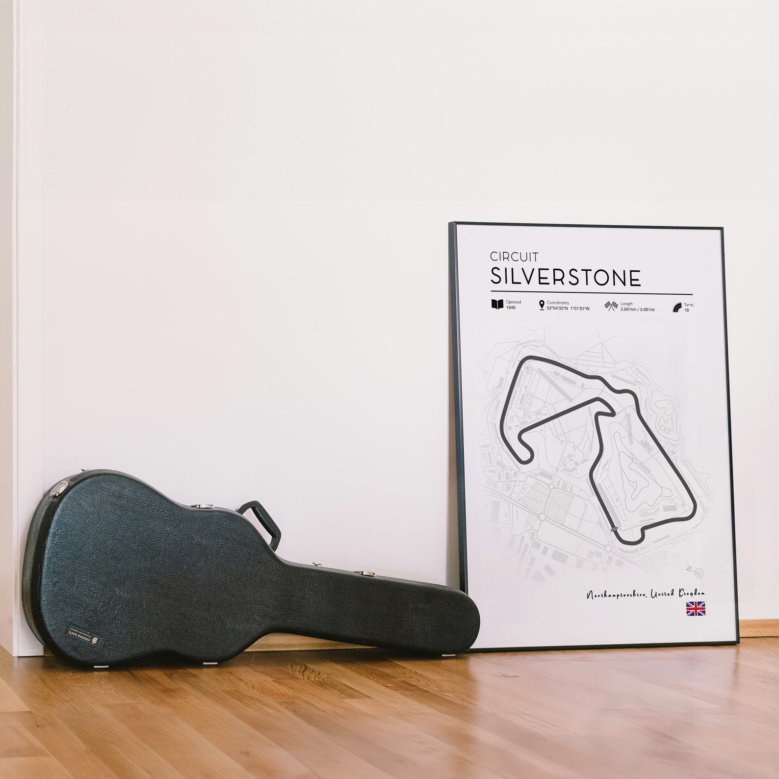 Formula 1 Silverstone Circuit Poster, F1 Wall Art, F1 Track Poster ...