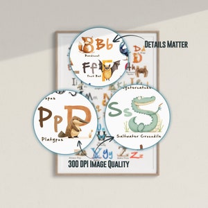 Australian Animals Alphabet Poster | Kids ABC Poster, A-Z Animal ...