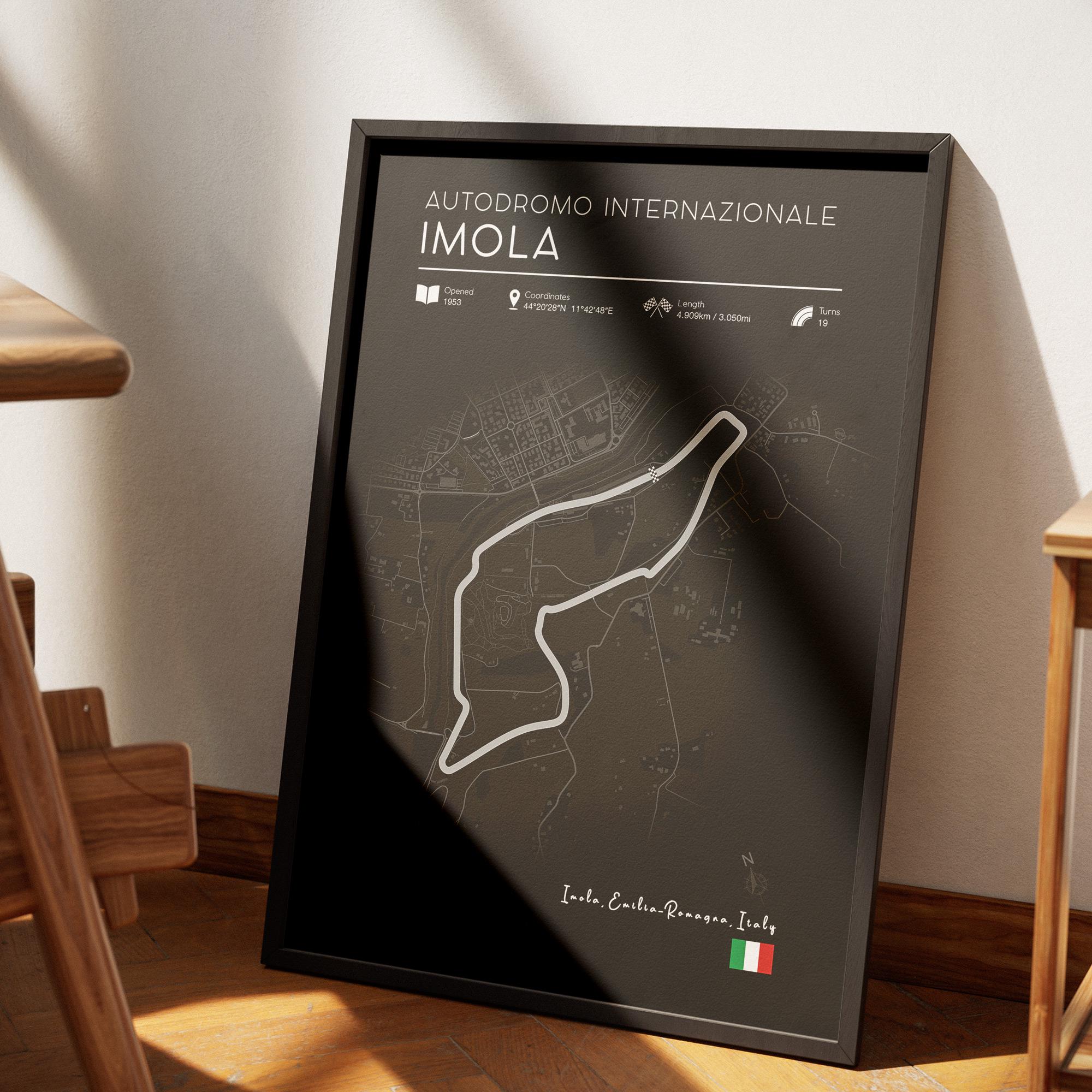 Formula 1 Imola Circuit Printable Wall Art Decor, F1 Race Poster ...