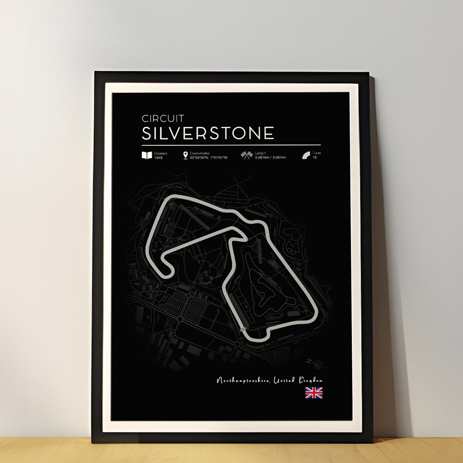 2025 F1 Track Posters, Black Formula 1 Wall Art Poster Bundle, F1 ...