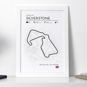 Formula 1 Silverstone Circuit Poster, F1 Wall Art, F1 Track Poster ...
