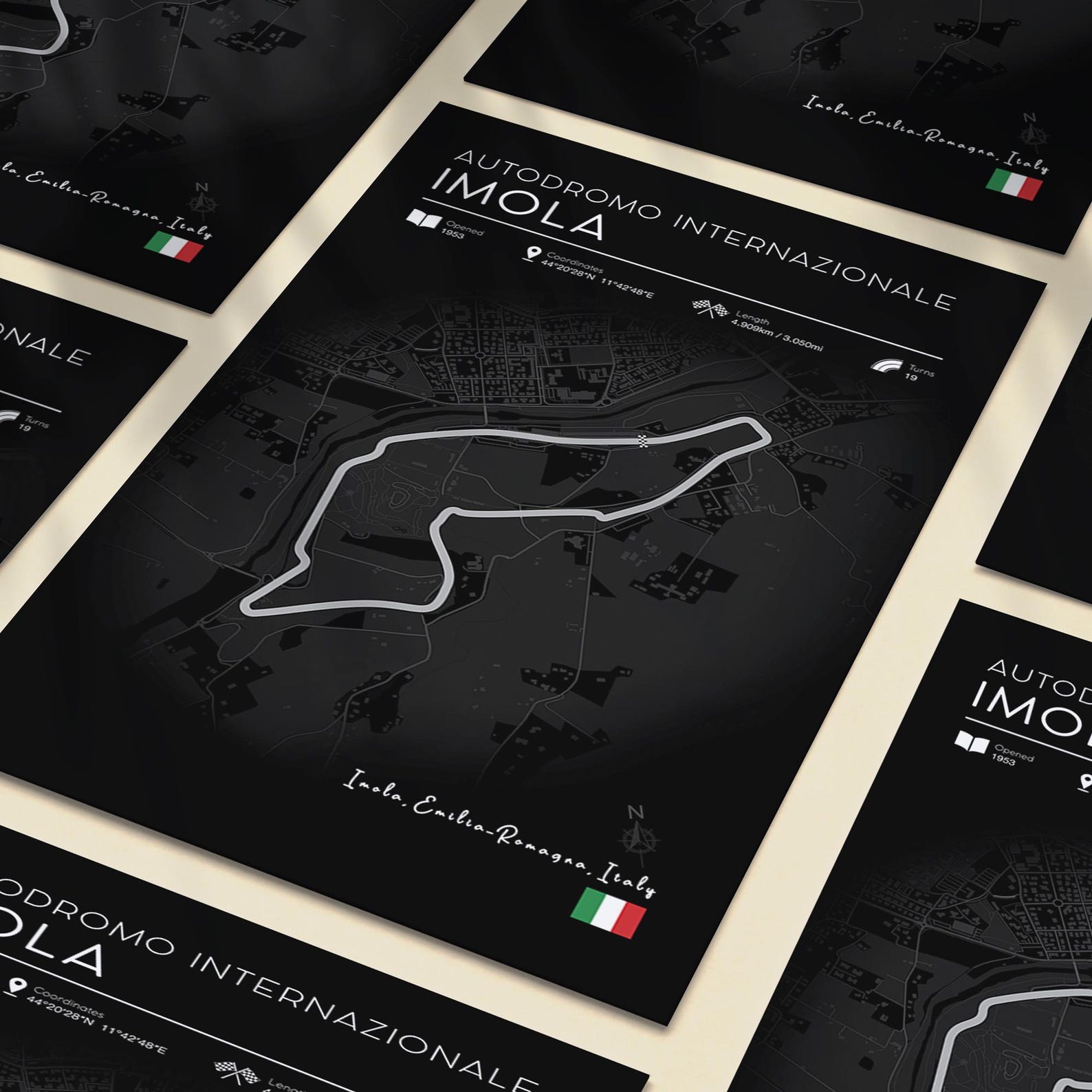 Formula 1 Imola Circuit Printable Wall Art Decor, F1 Race Poster ...