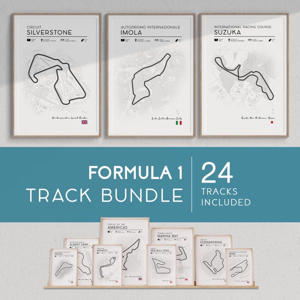 F1 Posters Circuit - Etsy