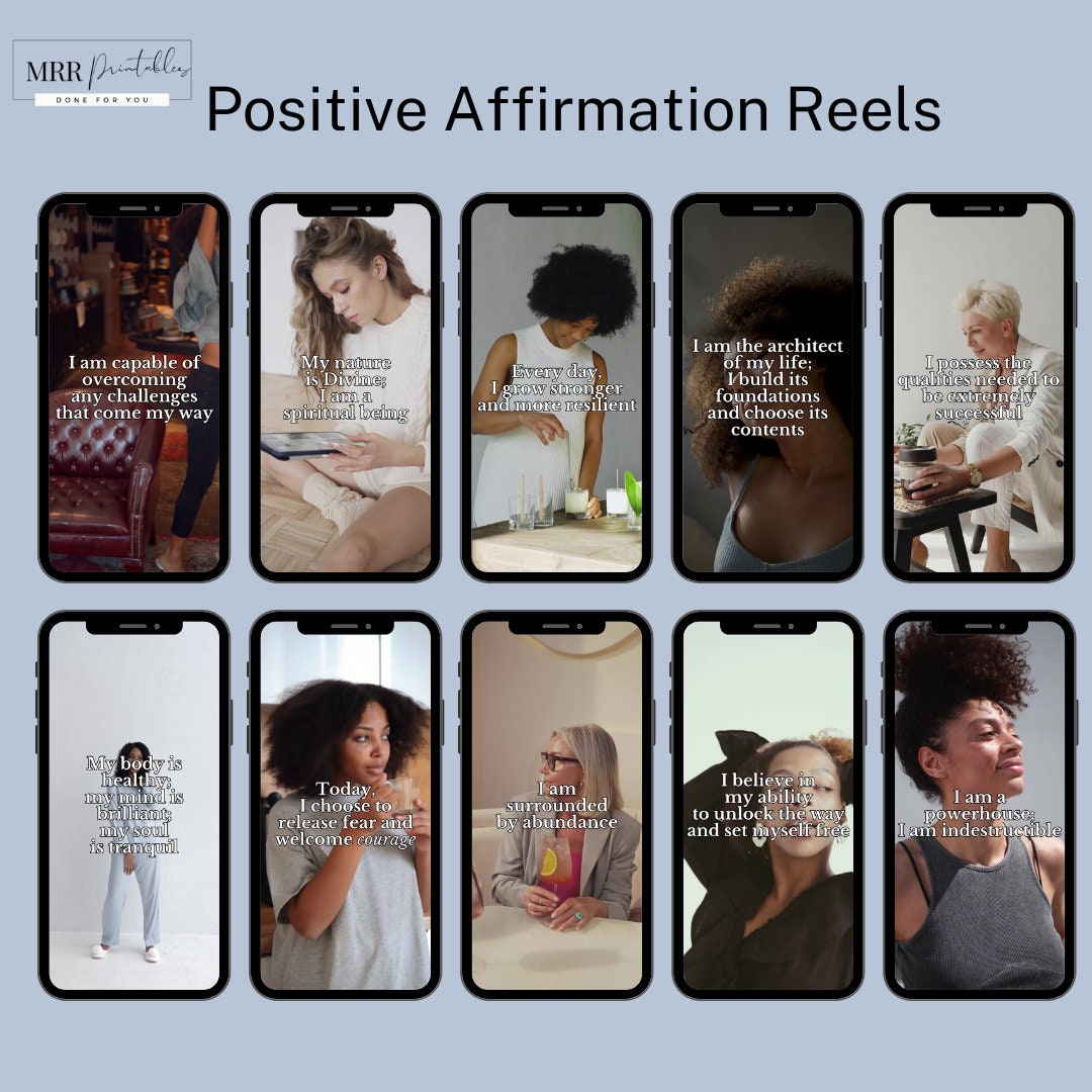 PLR Positive Affirmation Instagram Reels, Faceless Instagram Reels With MRR, Master Resell ...