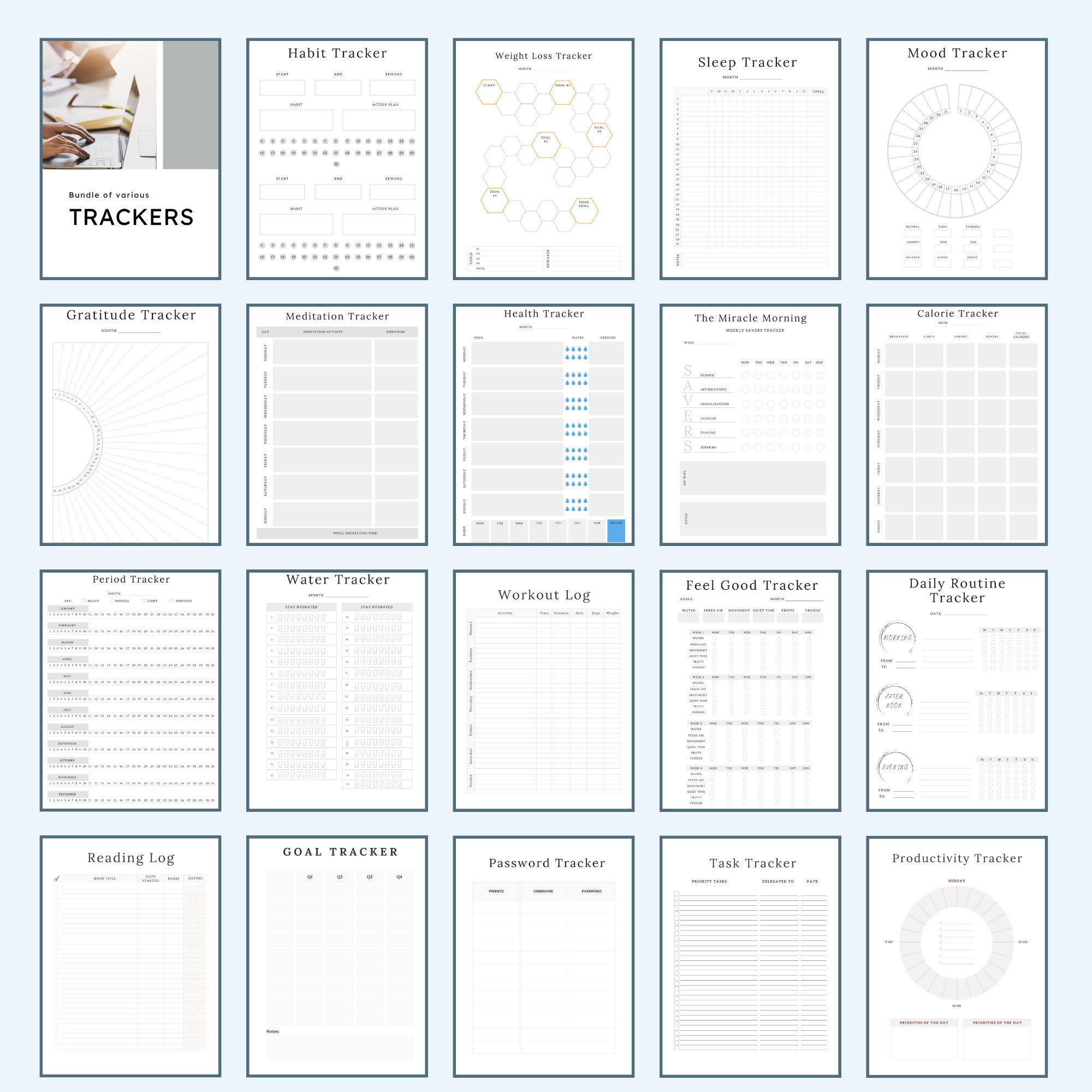MRR Tracker Sheet Bundle, Tracker Planner Sheets With PLR and MRR - Etsy