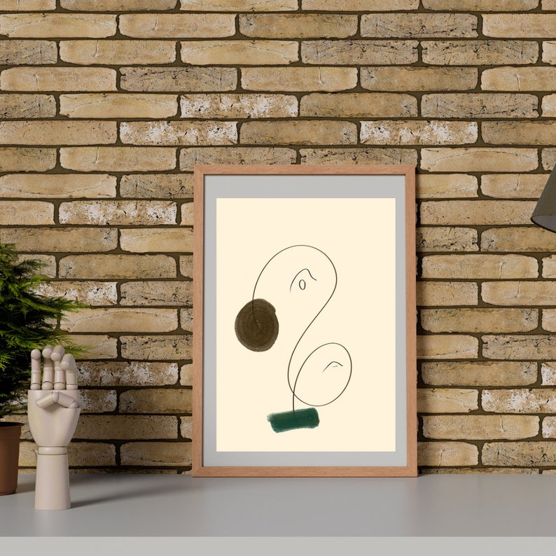 Human Face Design From Punctuation Marks for Your Rooms and - Etsy