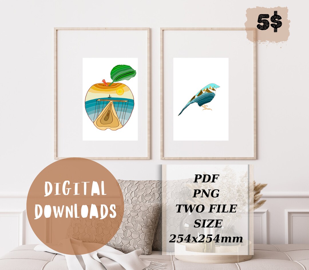 Minimal Apple Pattern Wall Chart, Minimal Wall Chart Ready to Print ...