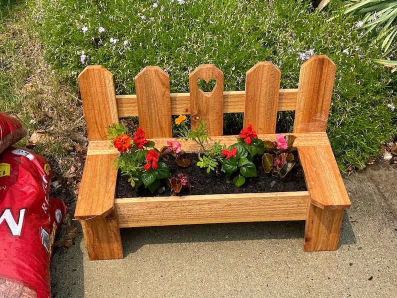 Handmade Wooden Garden Bench - Create with Jennifer