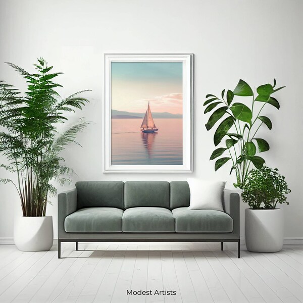 Pastel Sailboat - Etsy