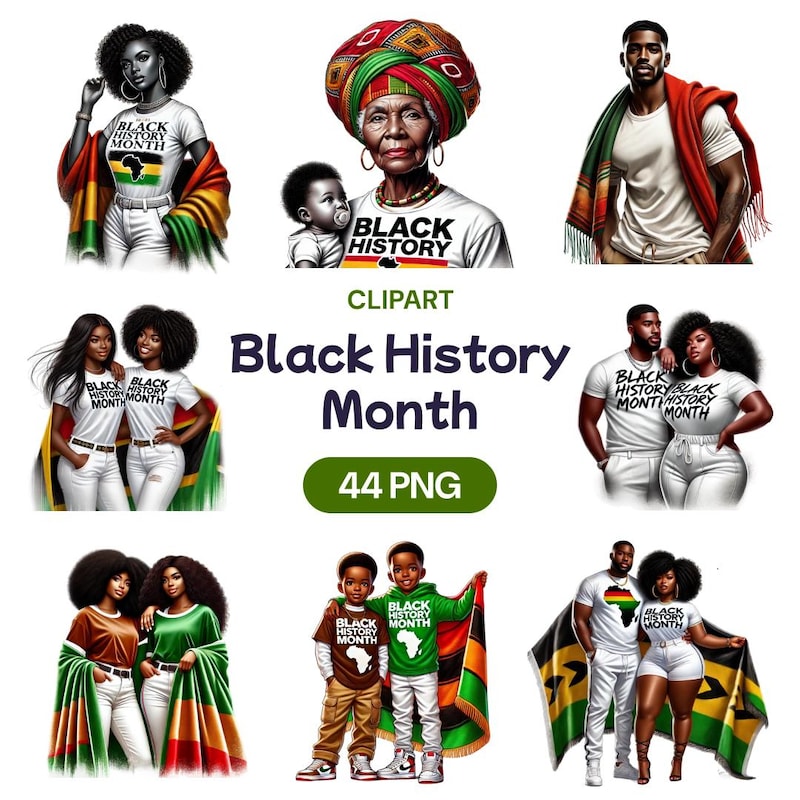 Black Heritage Month Clip Art - Etsy