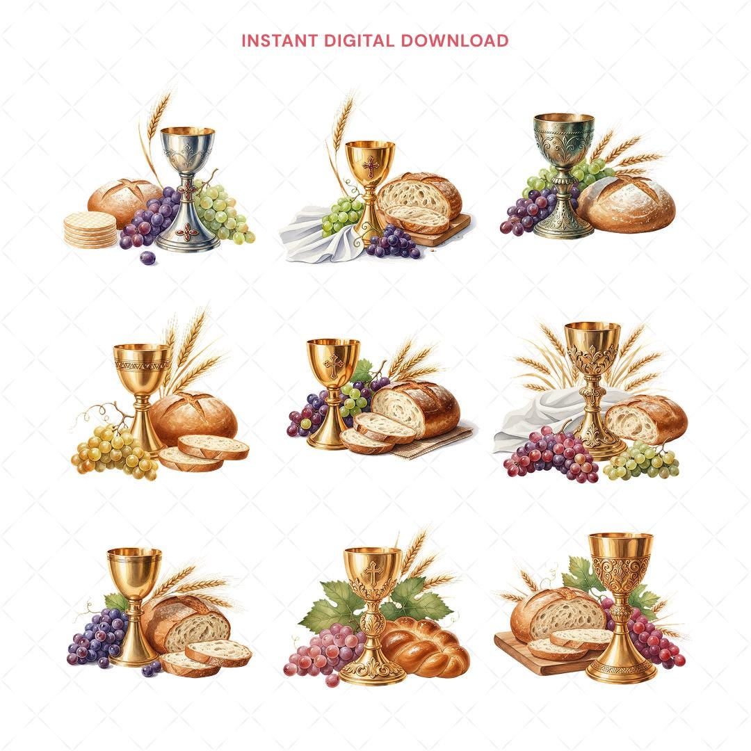 Chalice Clipart, Holy Communion PNG, Eucharist Sacrament, Wine and ...