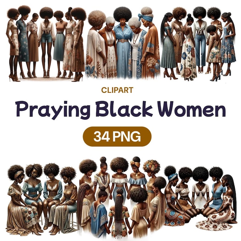 Black Woman Clipart - Etsy