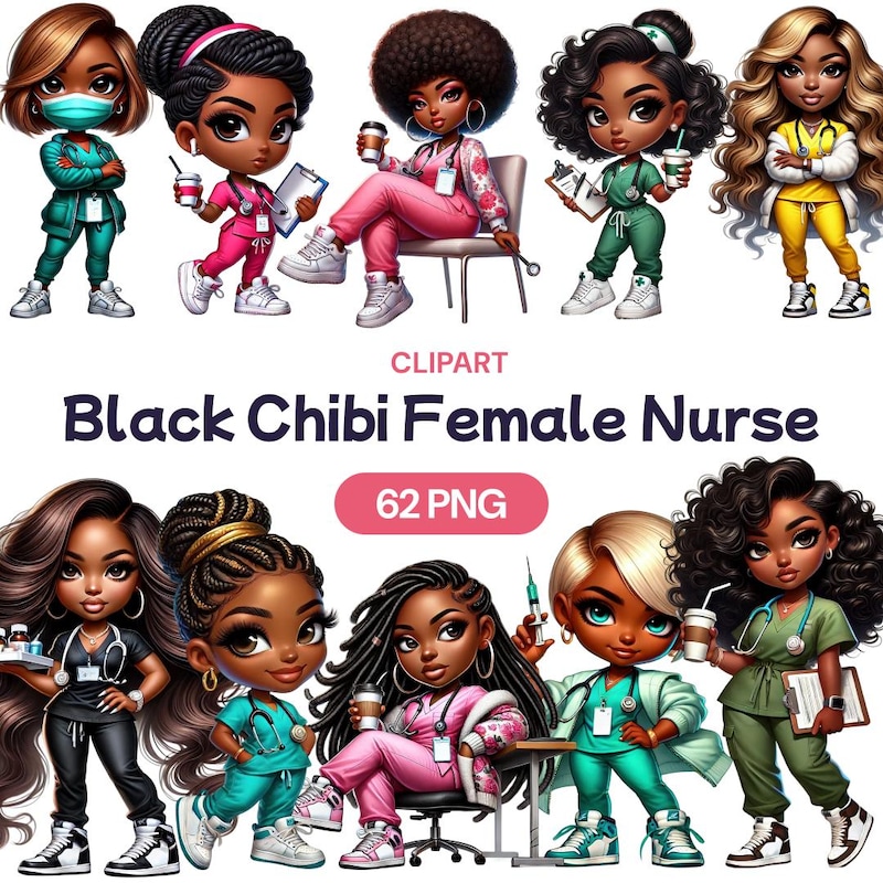 Melanin Nurse Stickers - Etsy