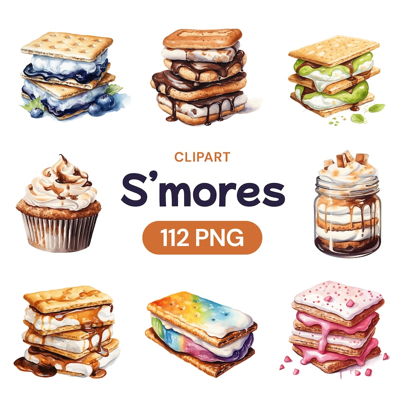 Smore Clipart - Etsy
