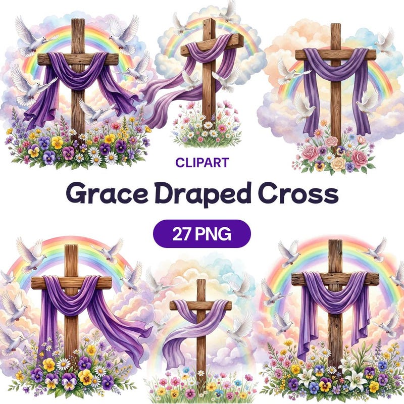 Easter Cross Drape - Etsy