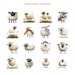 Funny Sheep Clipart, Cute Watercolor Quirky Farm Animal, PNG Digital ...