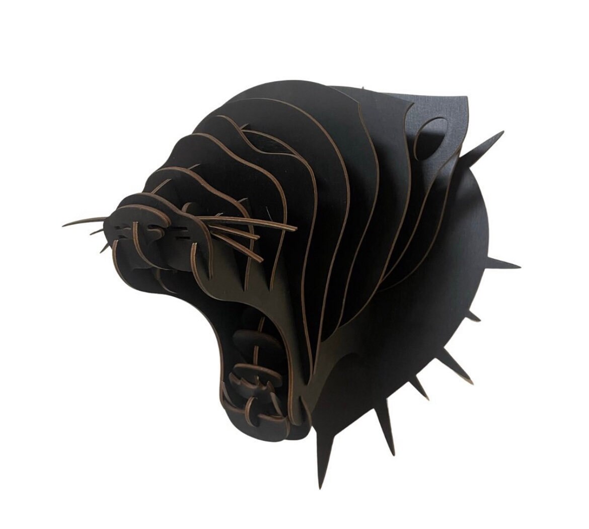 Wooden Panther Head - Etsy
