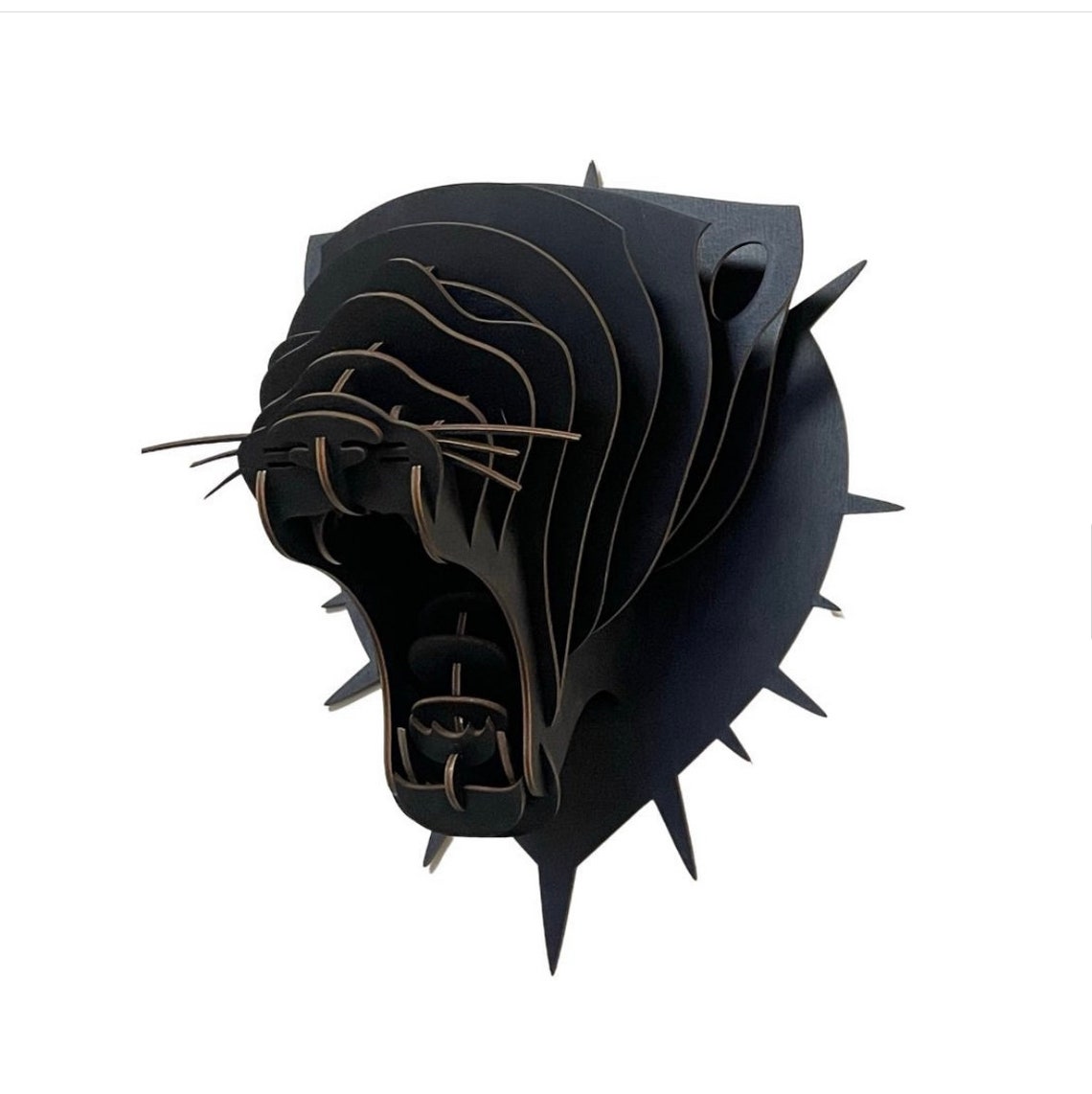 Wooden Panther Head - Etsy