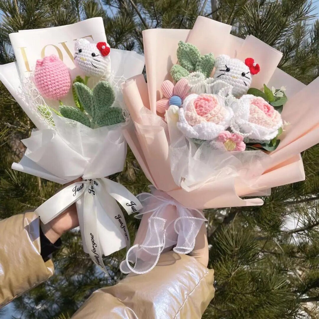 Hello Kitty Bouquet Sanrio Kitties Bouquet, Flowers Arrangement Kittys ...