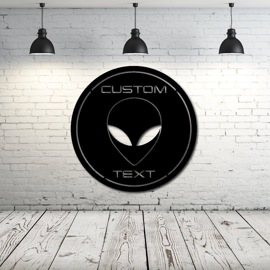 Alien Custom Metal Sign Cryptids Cryptozoology Aliens UFO Bigfoot Loch ...