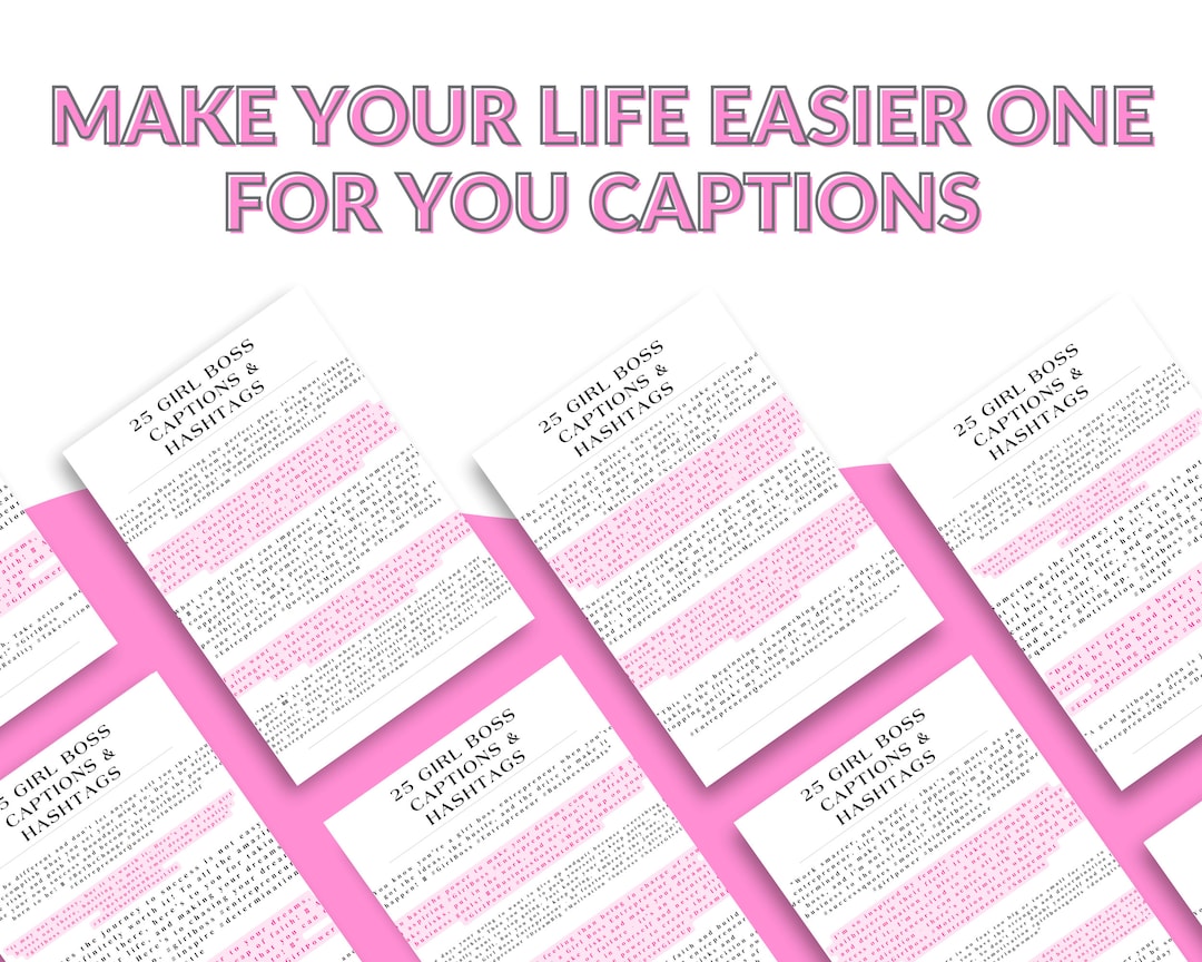 25 Girl Boss Instagram Captions | Caption Template | Pre-written ...