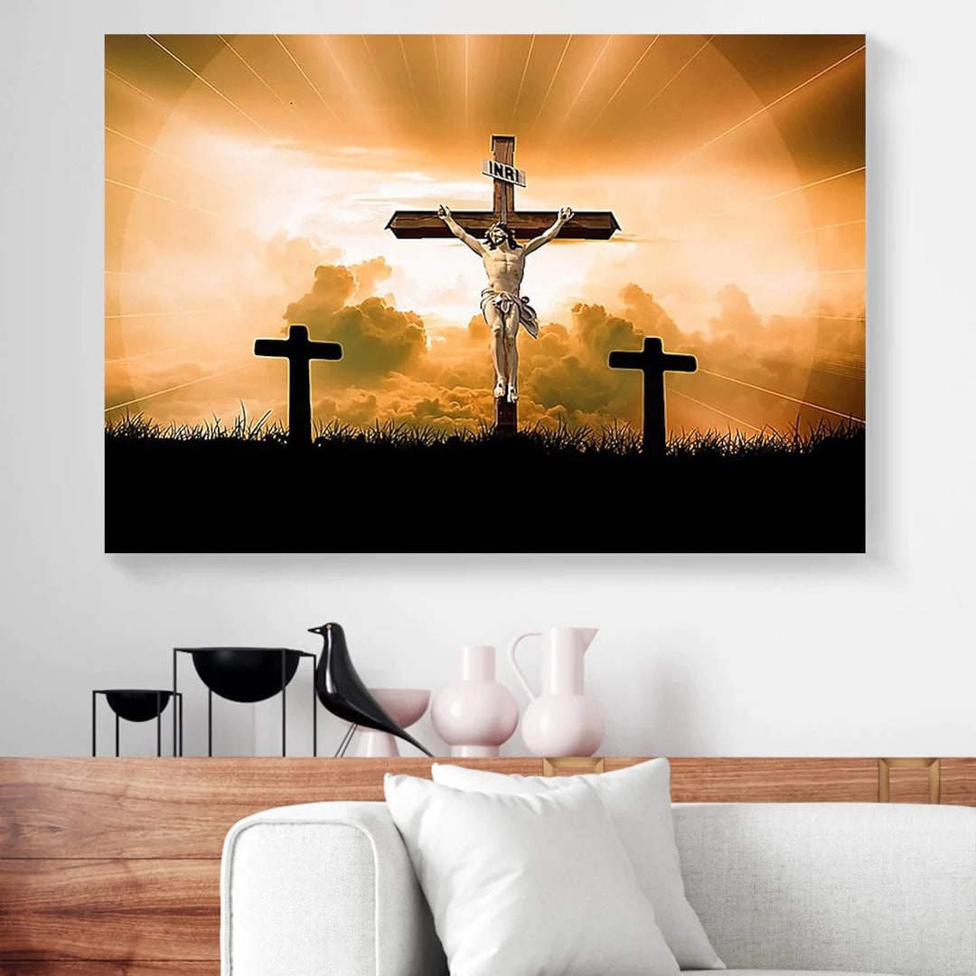 Jesus Cross Canvas Prints Jesus Christ Wall Art Canvas Picture Jesus ...