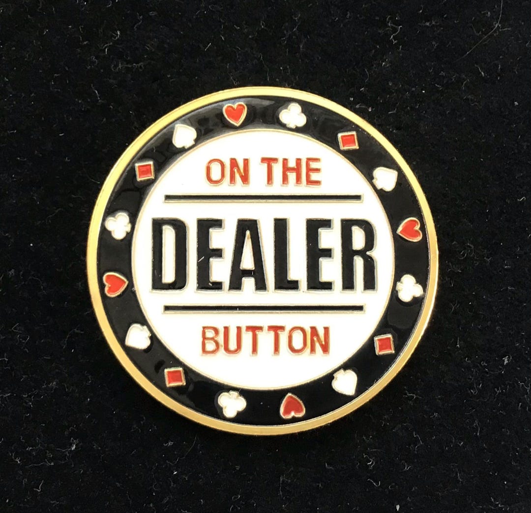 On the Dealer Poker Chip Coin With Gift Bag - Etsy