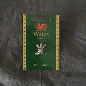 Various Welsh Themed Sliver Pewter Pin Badges - Etsy