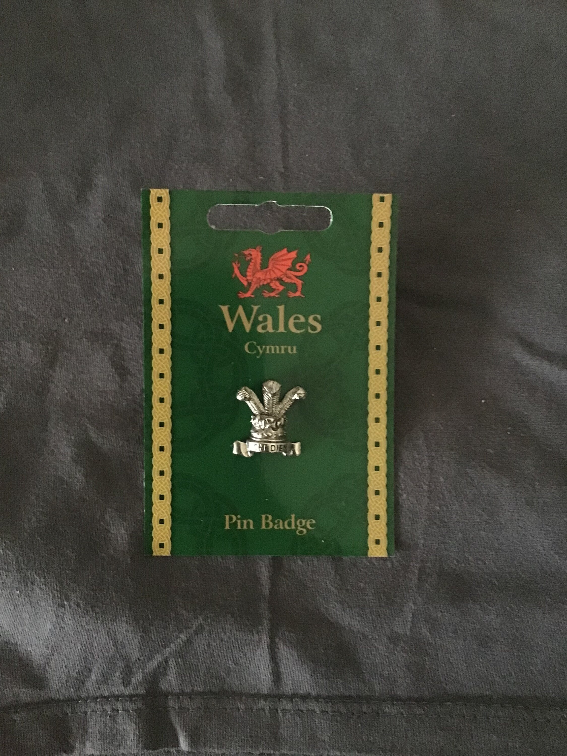 Various Welsh Themed Sliver Pewter Pin Badges - Etsy