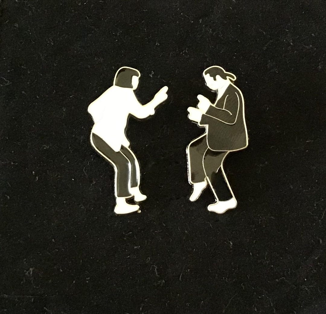 Pulp Fiction Dance Pin Badge With Gift Bag - Etsy