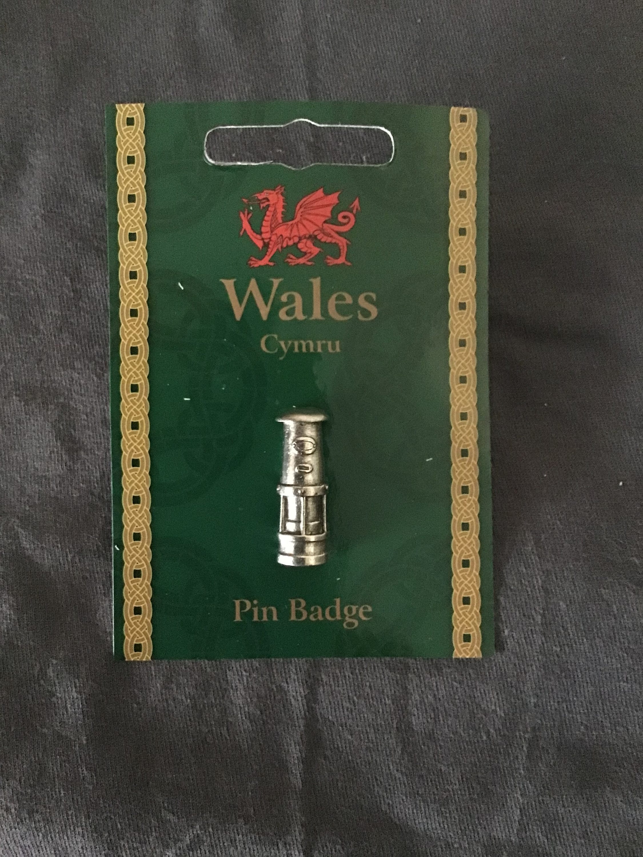 Various Welsh Themed Sliver Pewter Pin Badges - Etsy
