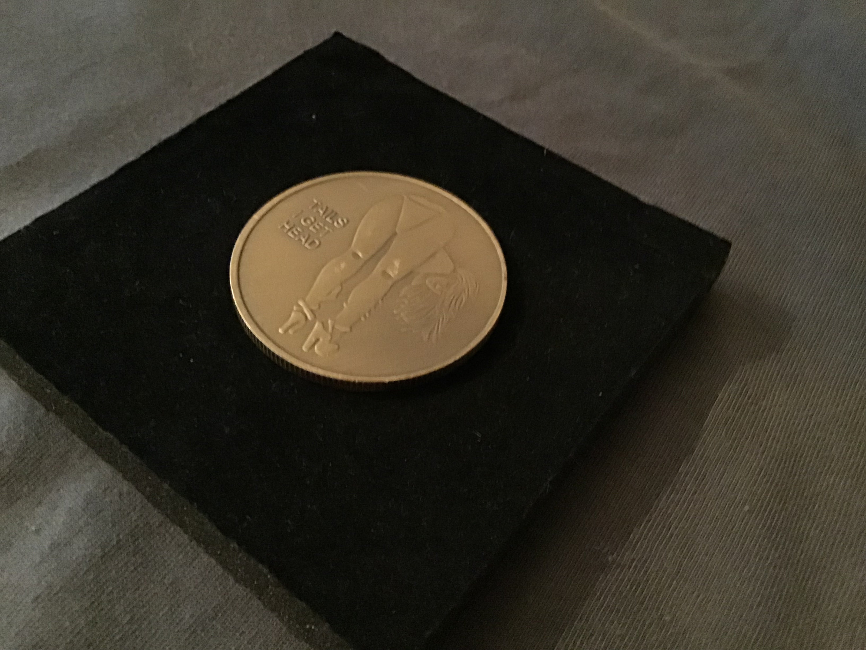 Head Tails Golf Ball Marker/coin With Gift Bag - Etsy
