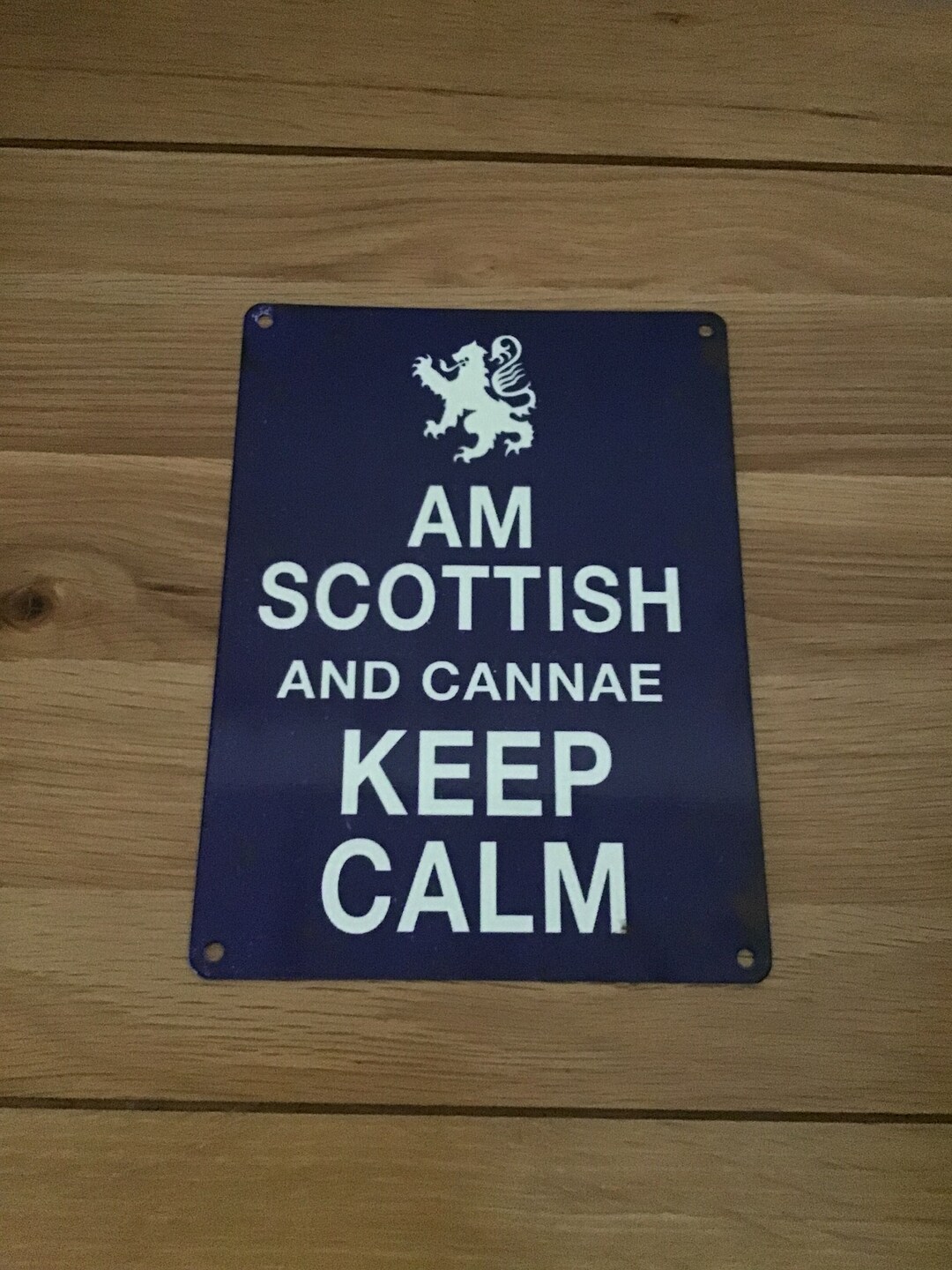 Am Scottish and Cannae Keep Calm - Metal Wall Hanging Sign - Etsy