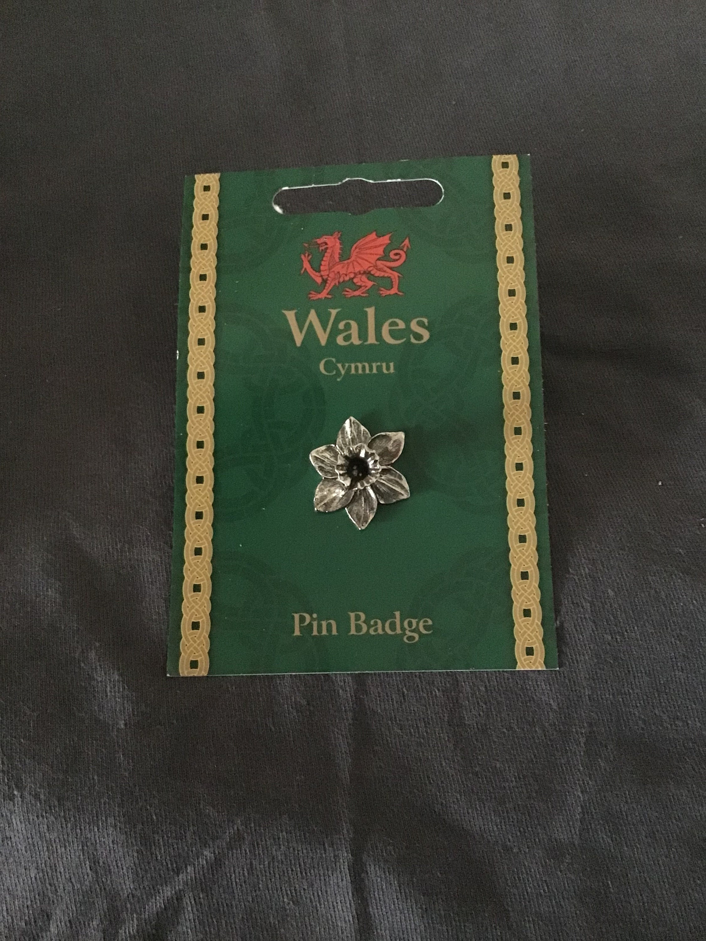 Various Welsh Themed Sliver Pewter Pin Badges - Etsy