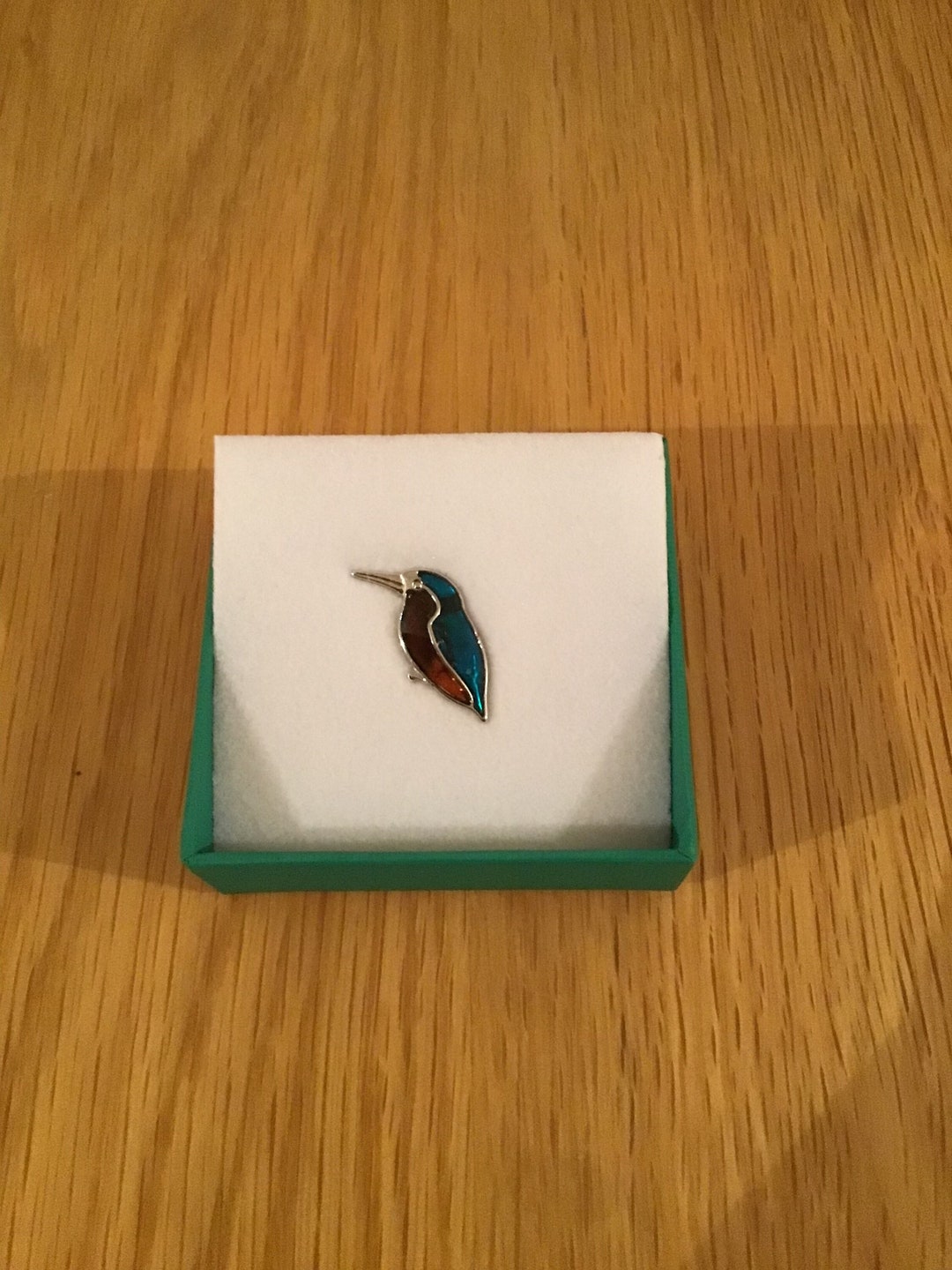 Stunning Kingfisher Inlaid Paua Shell Pin Badge With Gift Bag - Etsy