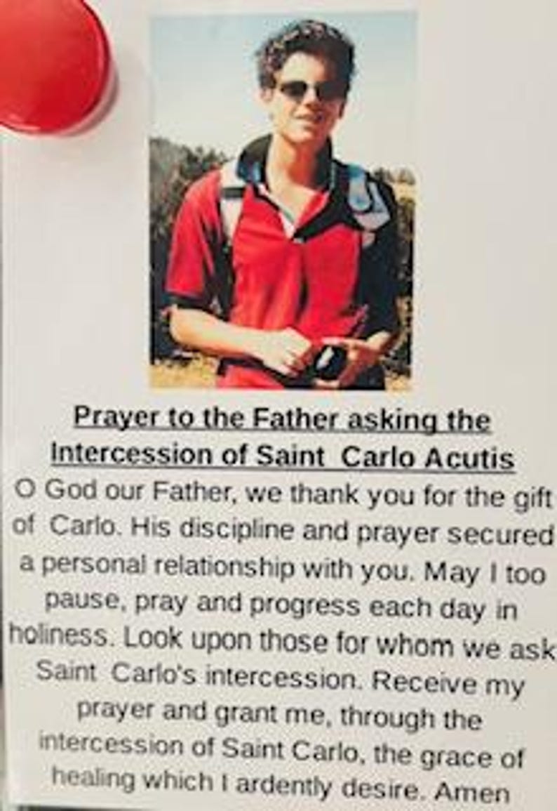 Saint Carlo Acutis Prayer Print: Catholic Inspiration (digital Download ...