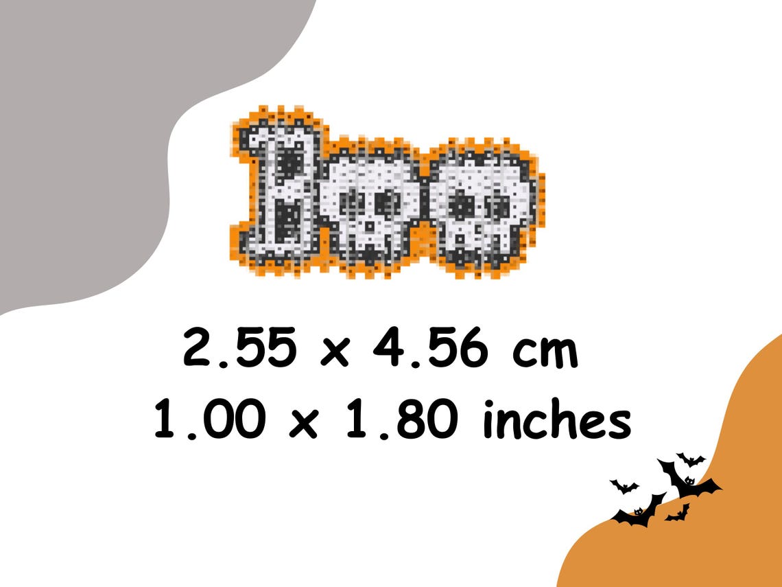 Miyuki Boo Letter Pattern: Spooky Skull Design With Delica Beads for ...