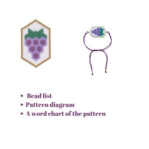 Chic Grape Jewelry Pattern - Miyuki Beading Craft Tutorial, Digital ...