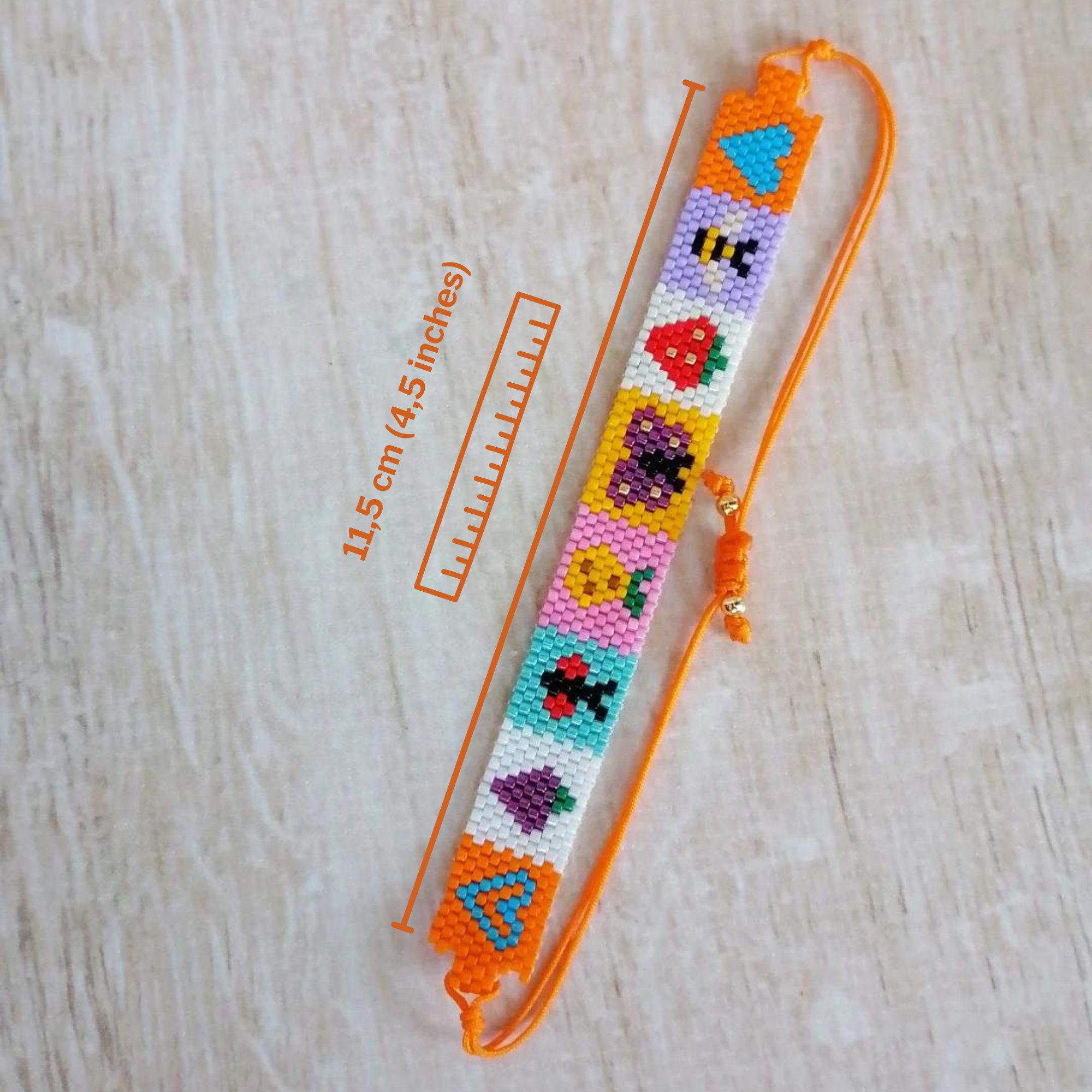 Miyuki Beads Bracelet,miyuki Seed Beads,delica Bracelet,peyote Beaded ...