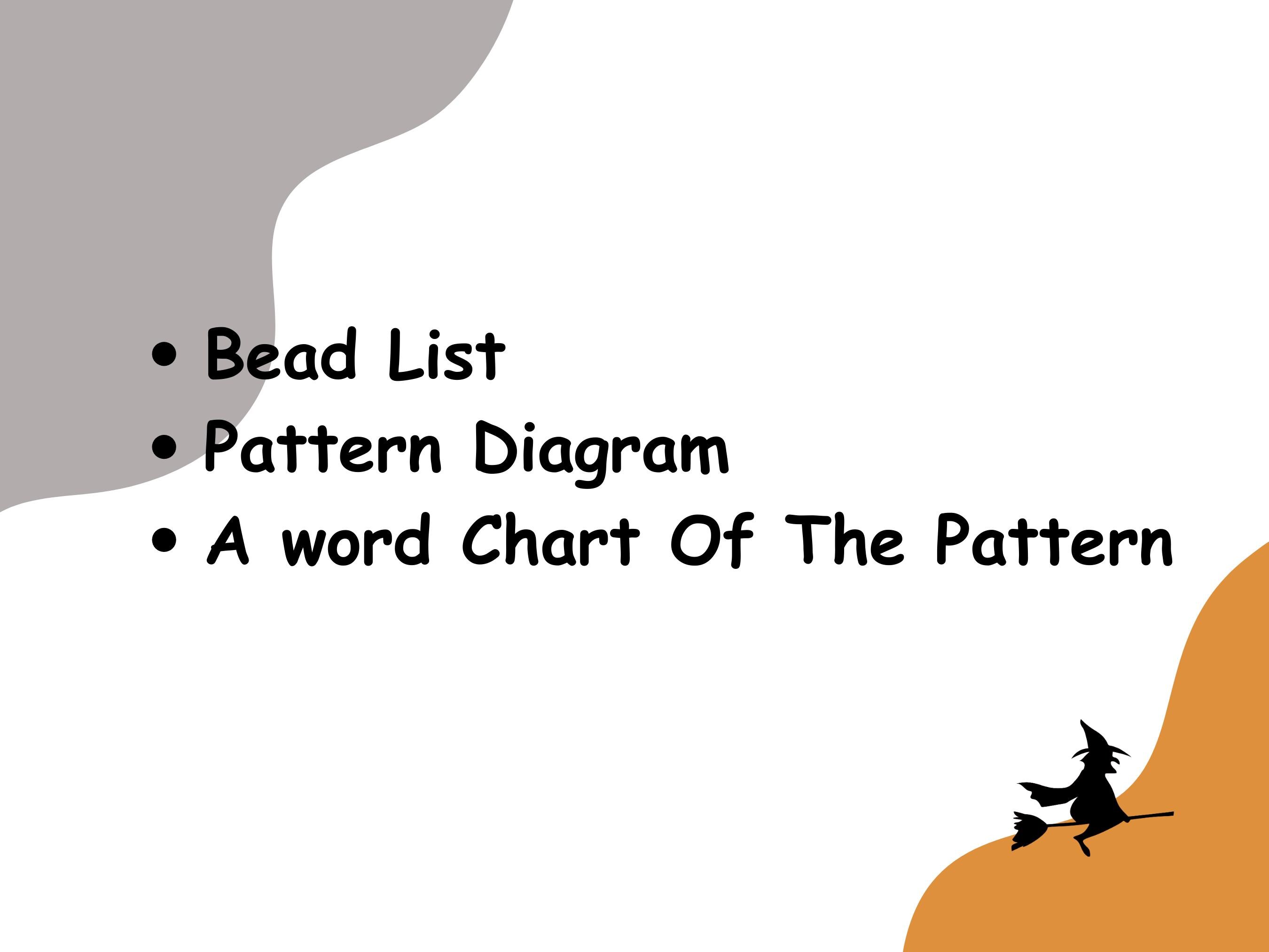 Miyuki Boo Letter Pattern: Spooky Skull Design With Delica Beads for ...