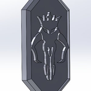 Mandalorian Diamond Chest Piece, Custom Signet - Etsy