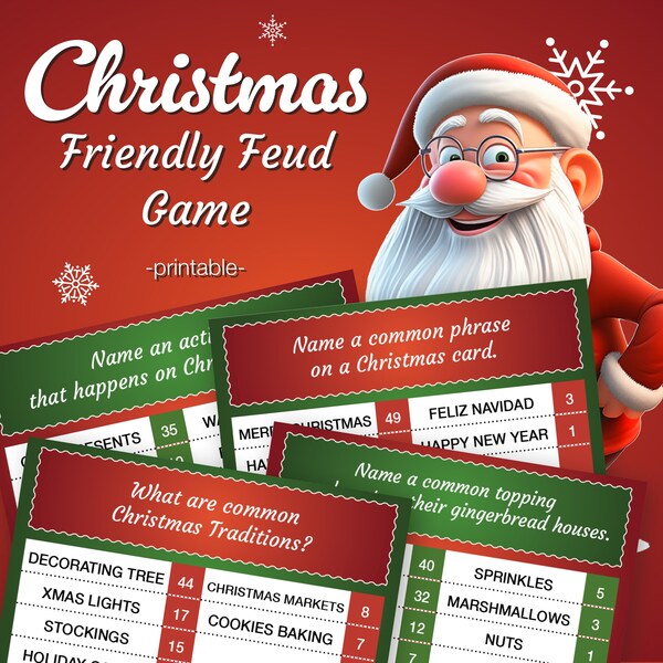 Christmas Family Feud - Etsy