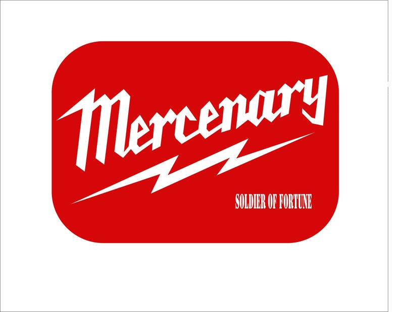 Mercenary -meelwauke --graphic Vector File for Printing on Clothing ...