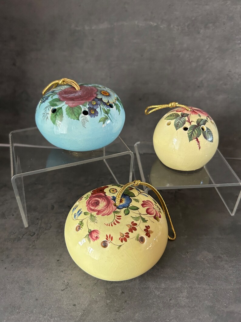 Vintage Ye Olde Ceramic Pomander Balls. Set of 3 Pomanders. - Etsy ...