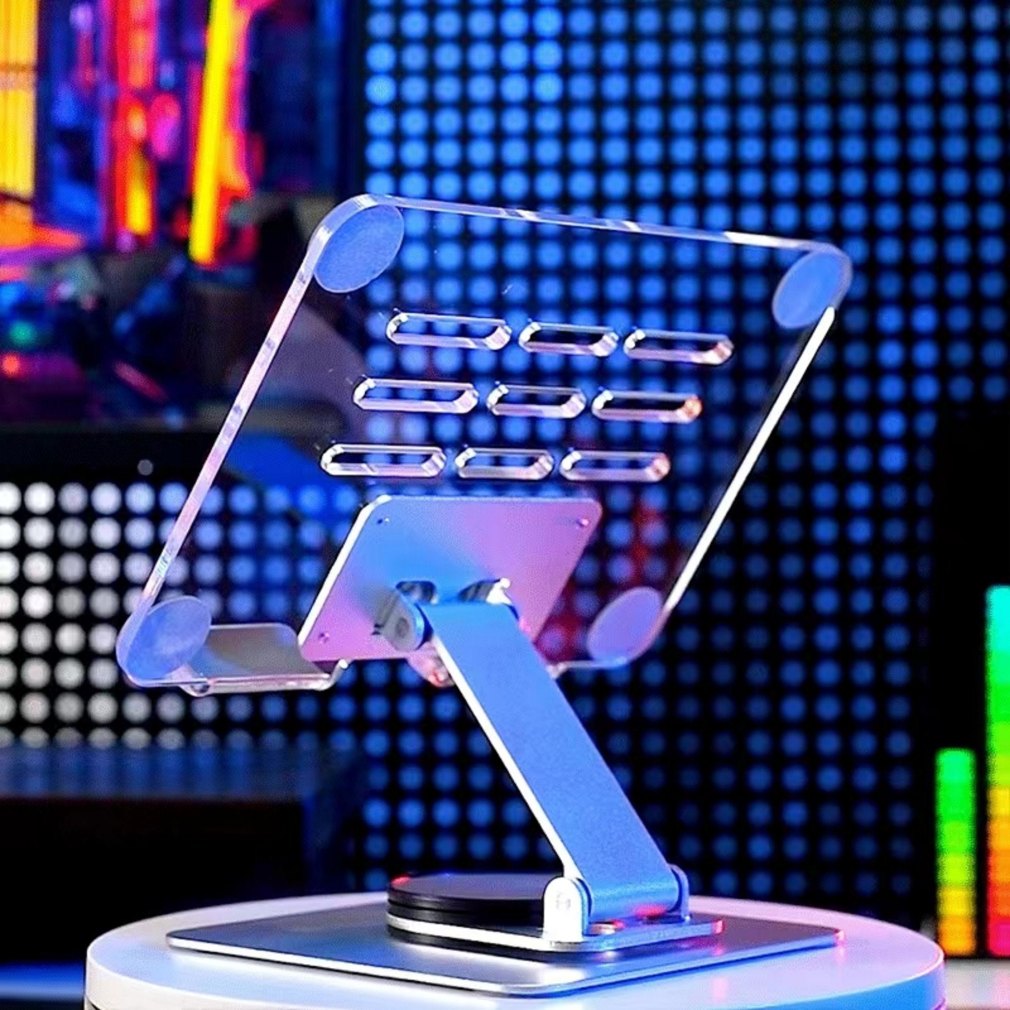 Tablet Holder Crystal Clear iPad Stand Alloy Advanced Customize Tablet ...