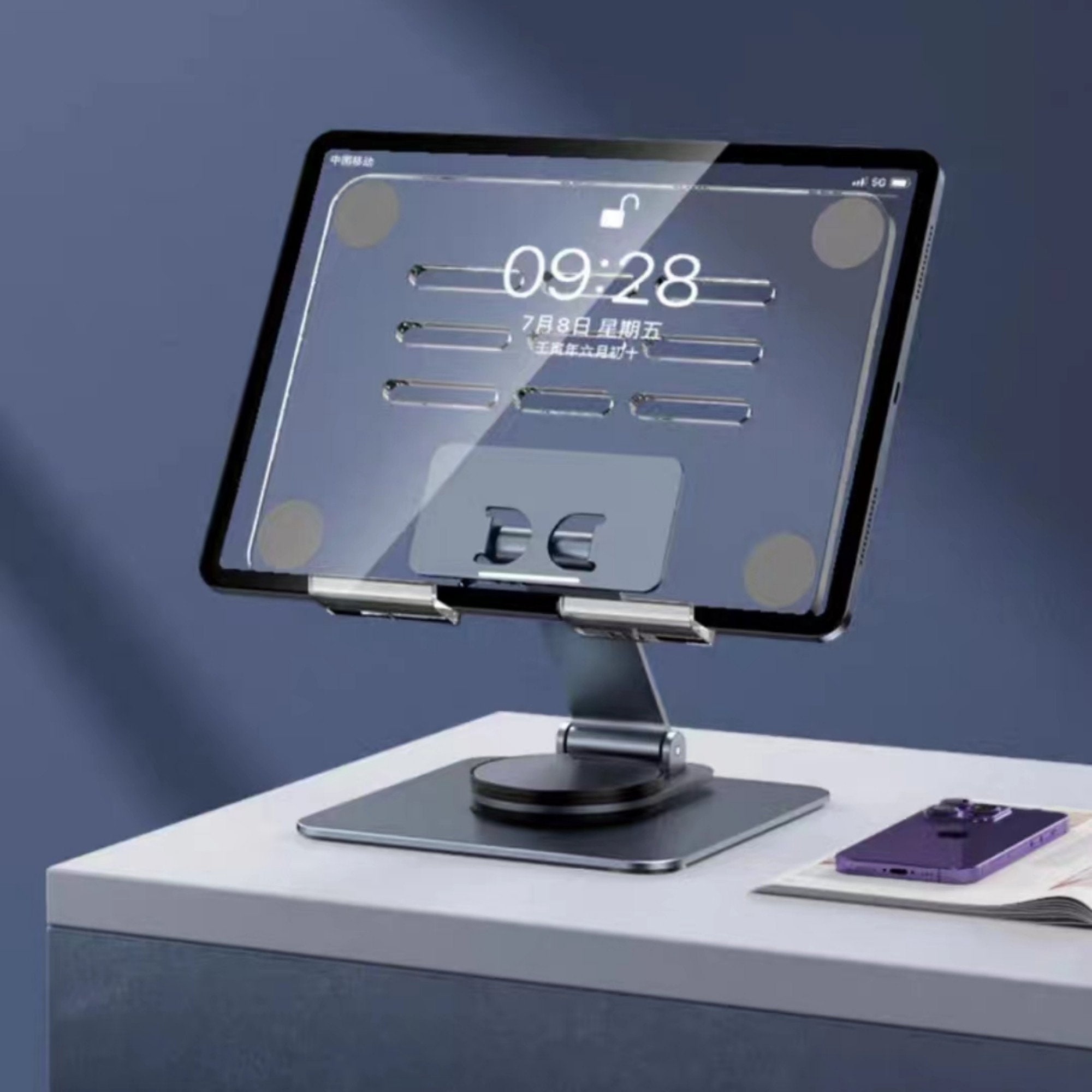 Tablet Holder Crystal Clear iPad Stand Alloy Advanced Customize Tablet ...